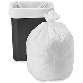 Can Liner: 24x32 0.5 Mil, White 12-16 Gal.; 500cs